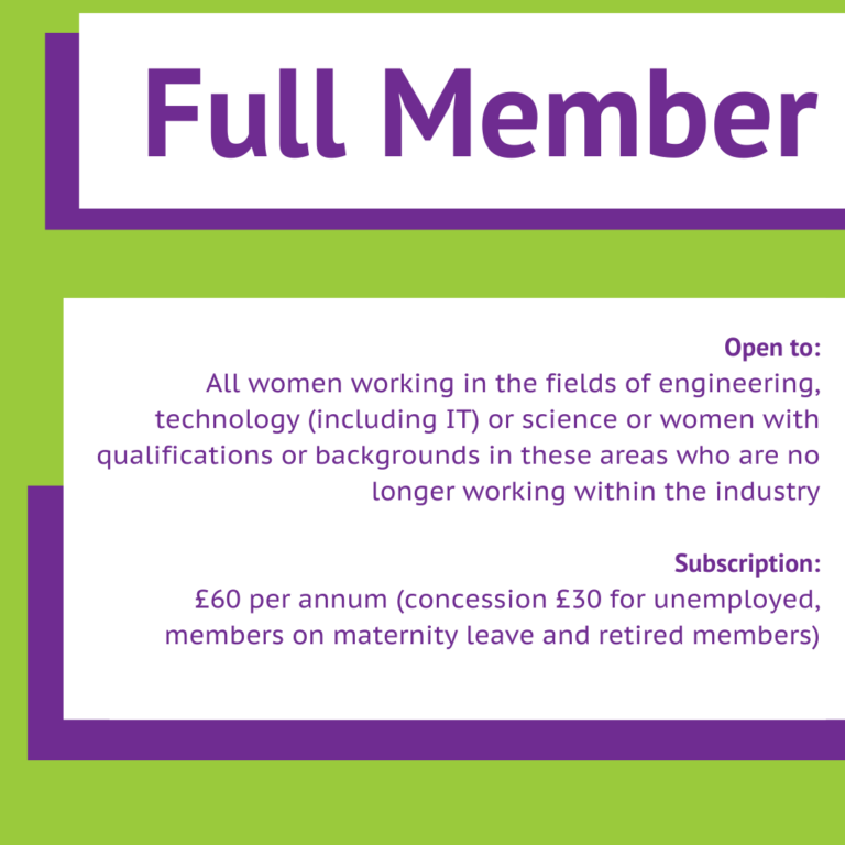 Membership Options - Women's Engineering Society